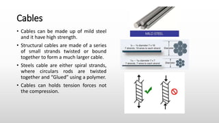 Cables in civil engineering | PPTX