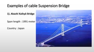 Cables in civil engineering | PPTX