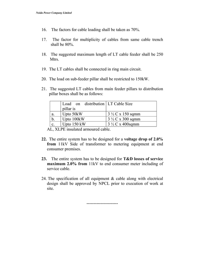 Cable size available guidelines network design | PDF