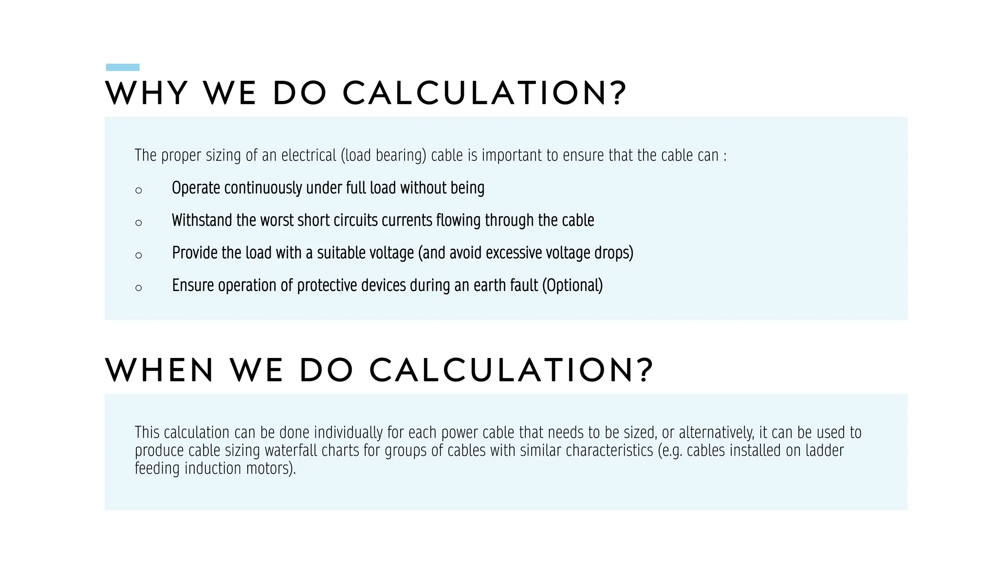 Cable Sizing Calculation for Electrical Engineering | PDF