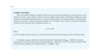 Cable Sizing Calculation for Electrical Engineering | PDF