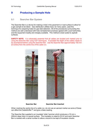 Cable Sniffer LV Cable Fault Locator - Operating Manual | PDF