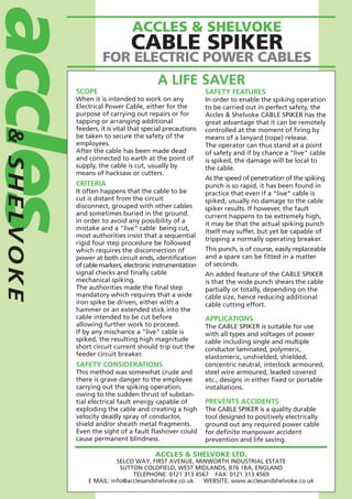 Cable Spiker - Accles & Shelvoke | PDF | Track and Field | Sports