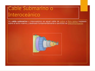Presentación de Cables Submarinos Mundiales de Fibra Óptica | PPTX