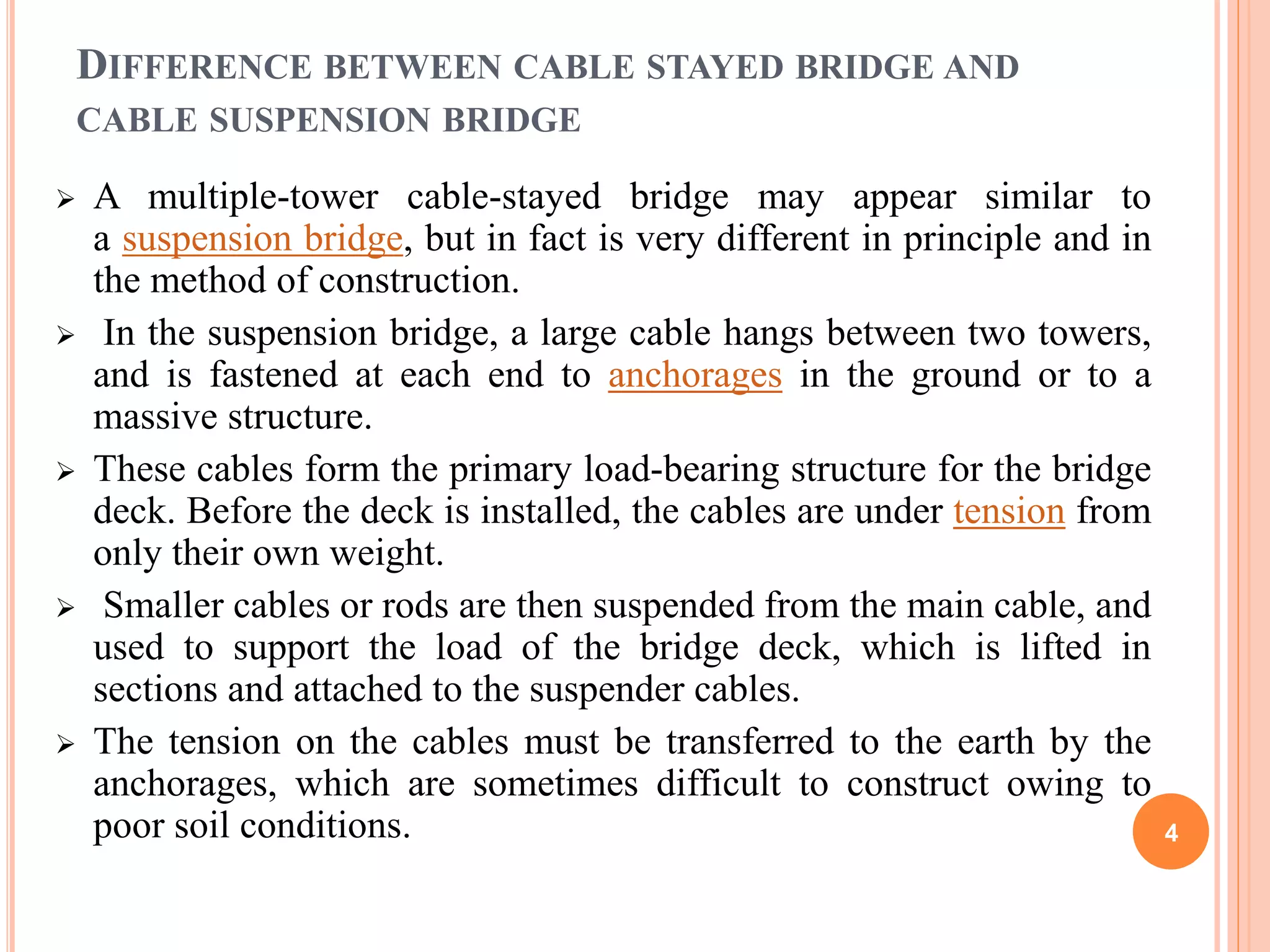 Cable stayed bridge | PPTX