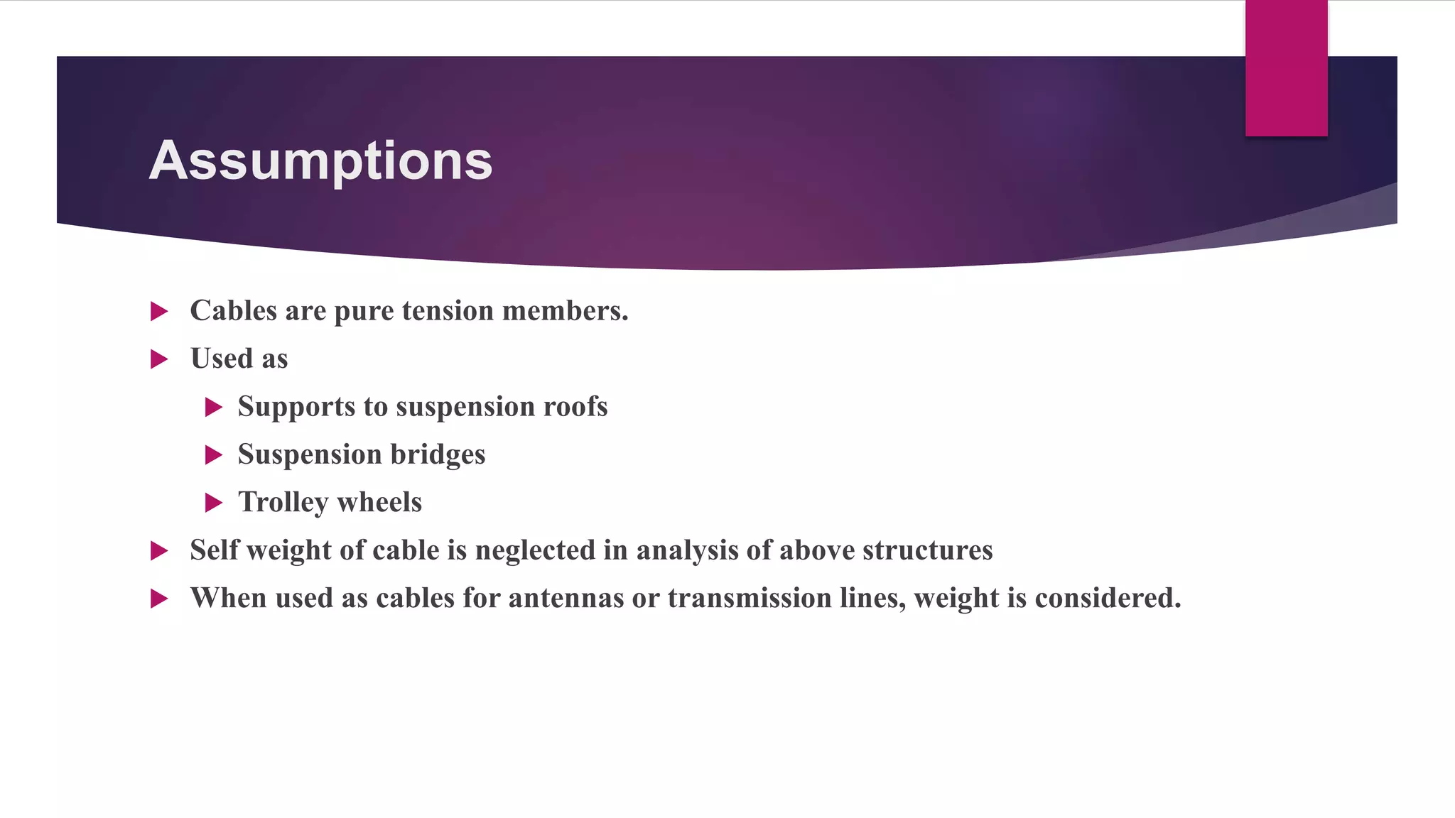 Cable strucutres(presentation) | PPTX
