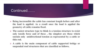 Cable strucutres(presentation) | PPTX