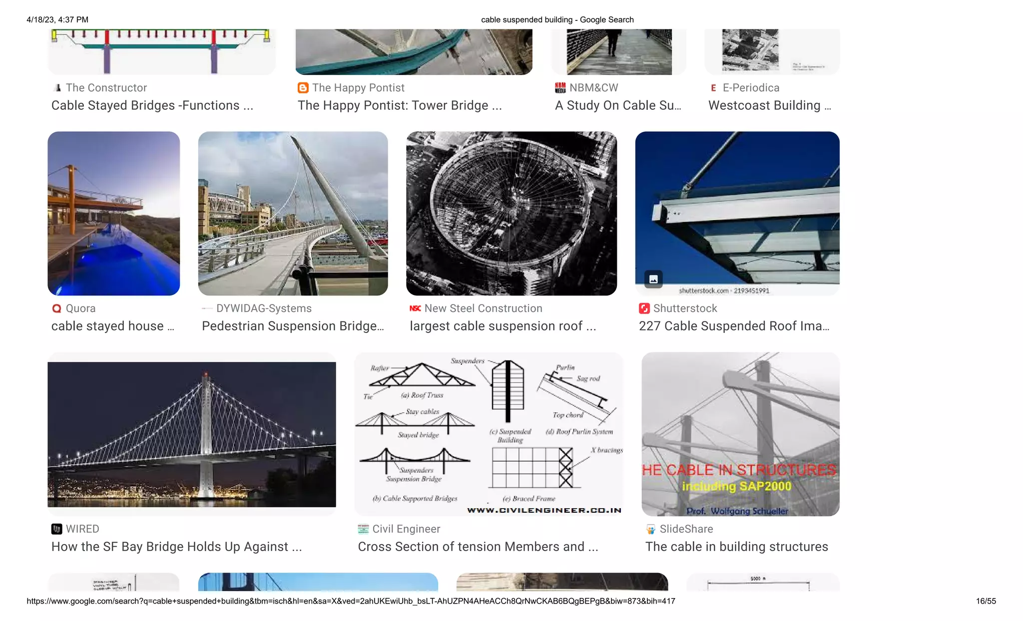 cable suspended building - الابنية المعلقة بالكابلات والشدادات- د.م ...