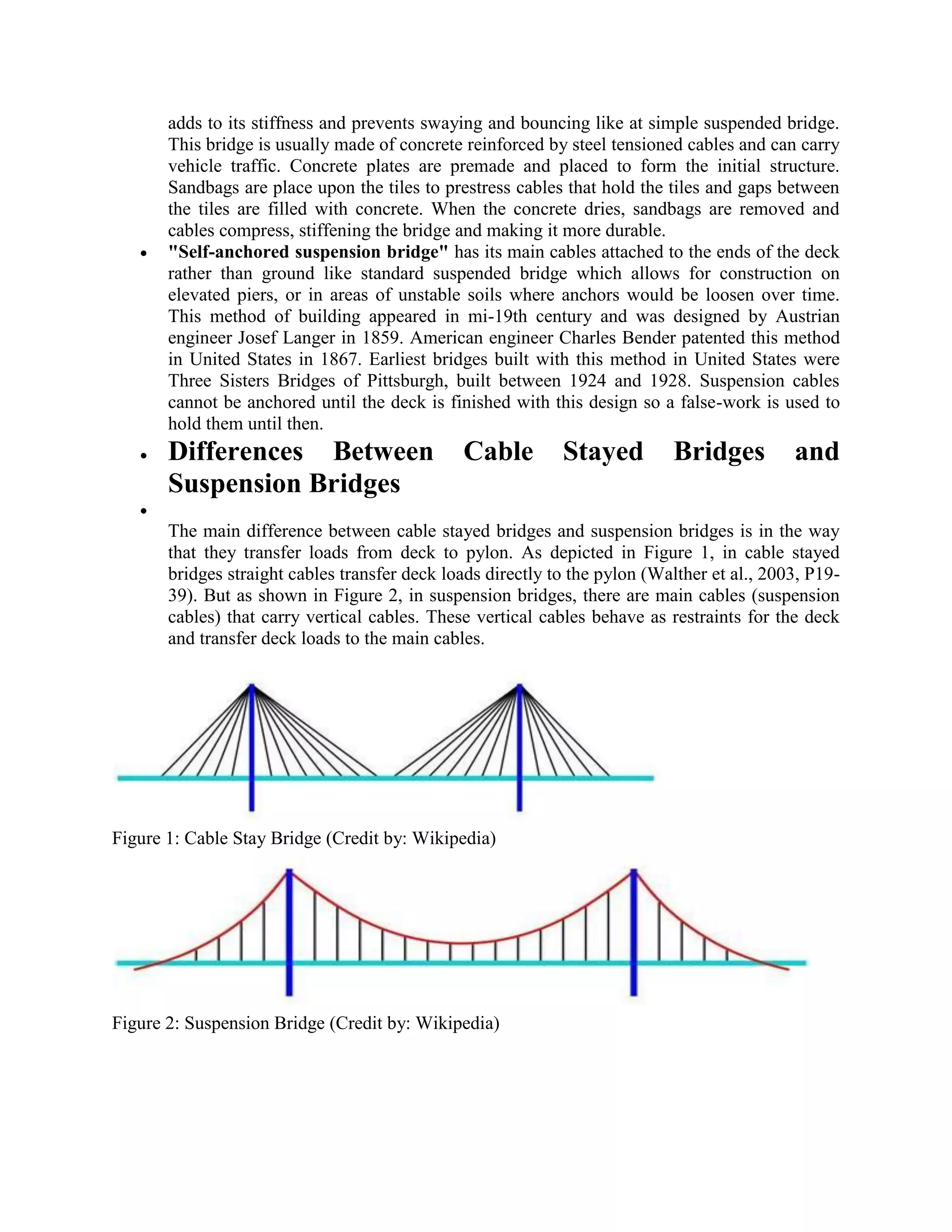 Cable suspension bridge pdf | PDF