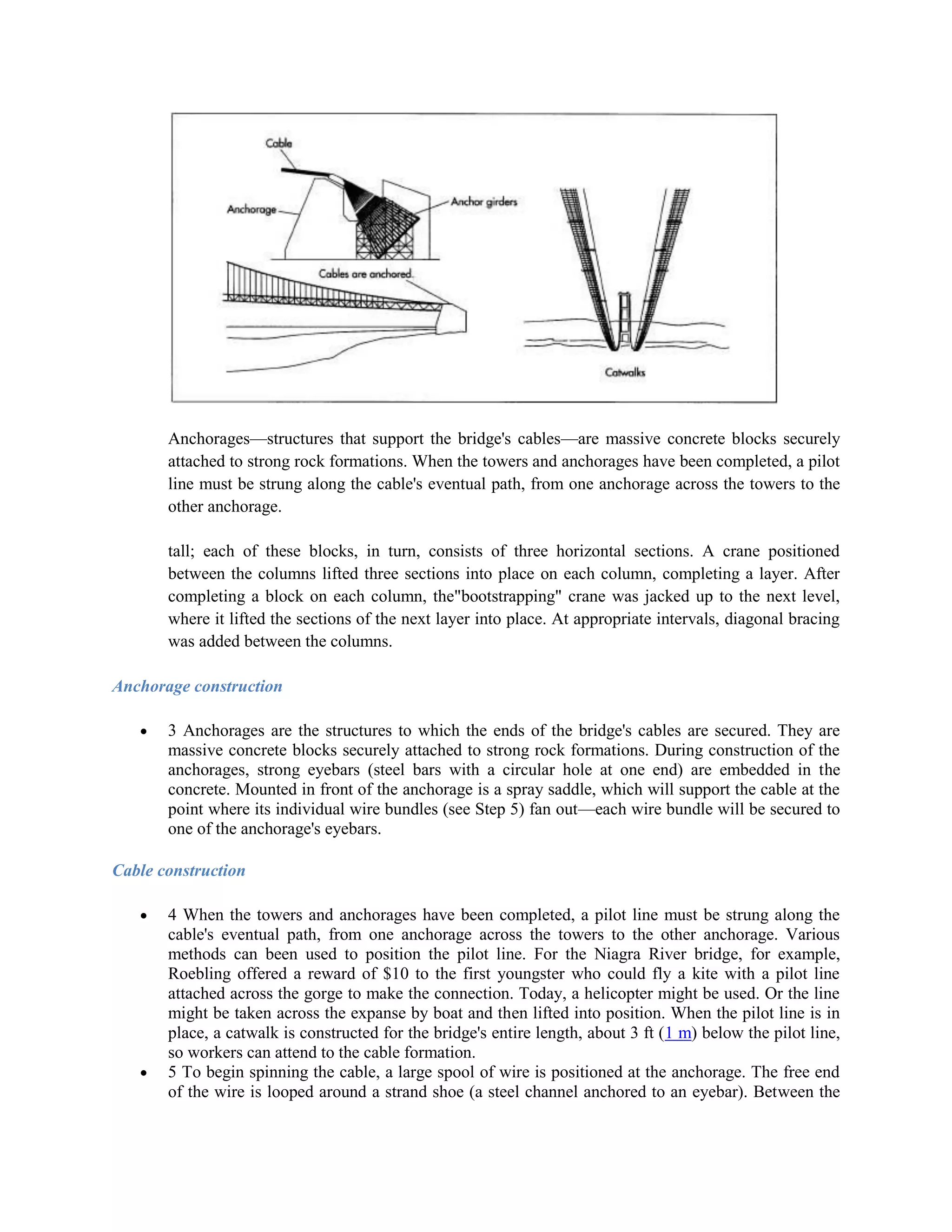 Cable suspension bridge pdf | PDF