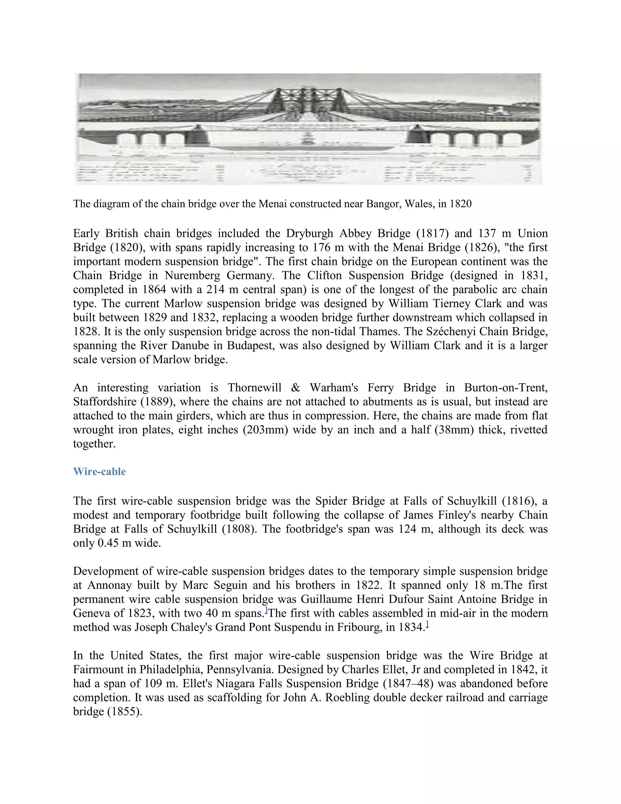 Cable suspension bridge pdf | PDF