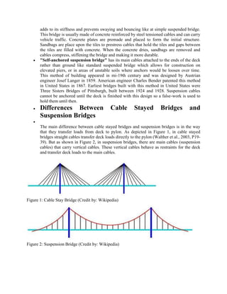 Cable suspension bridge pdf | PDF