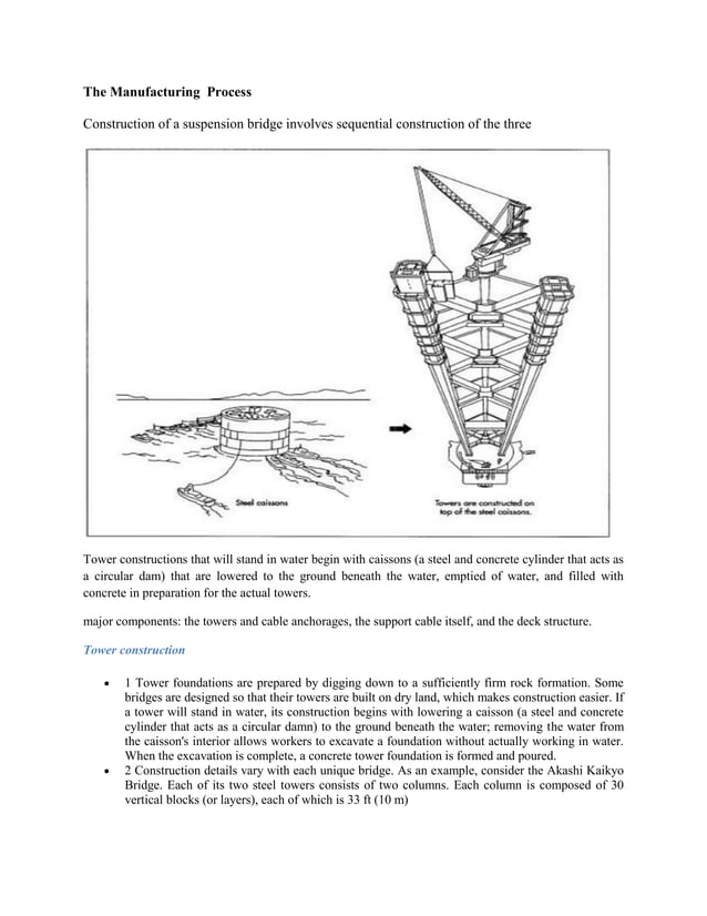 Cable suspension bridge pdf | PDF
