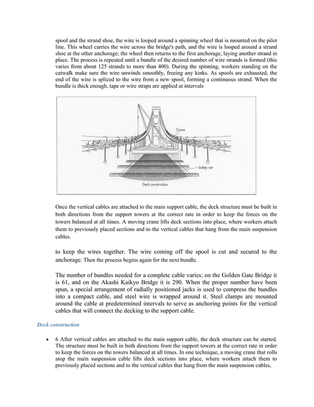 Cable suspension bridge pdf | PDF
