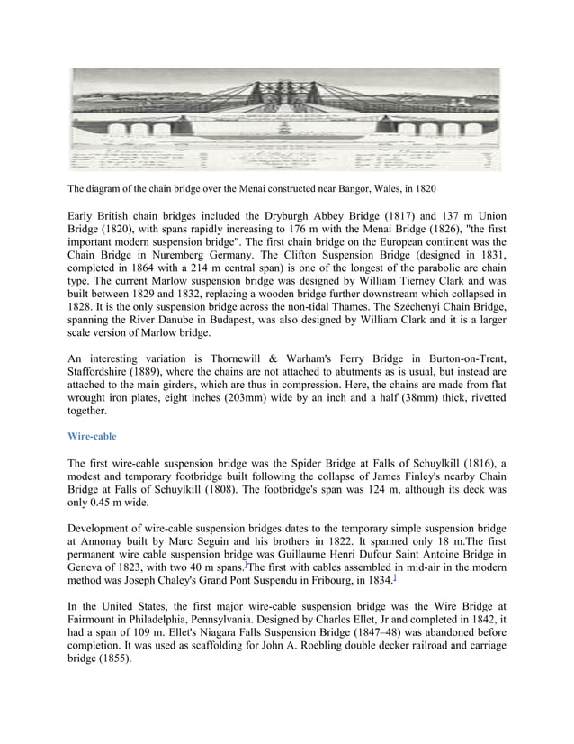 Cable suspension bridge pdf | PDF