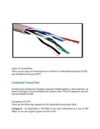 Cables &wire | PDF | Computer Networking | Computing