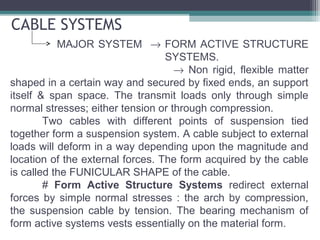 Cable systems - form active structure system | PPT