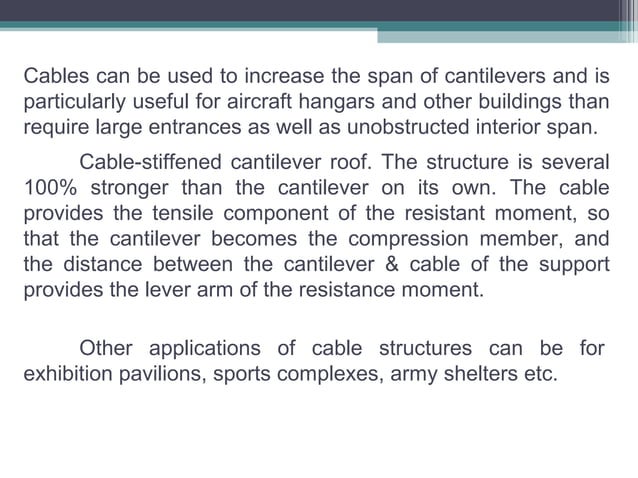 Cable systems - form active structure system | PPT