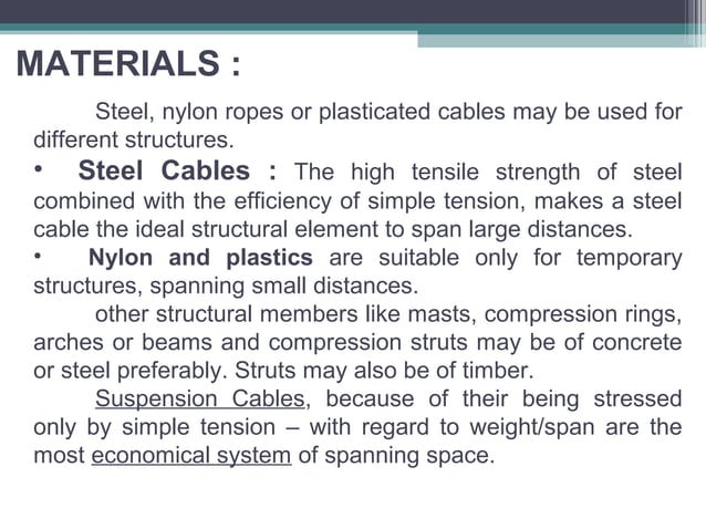 Cable systems - form active structure system | PPT