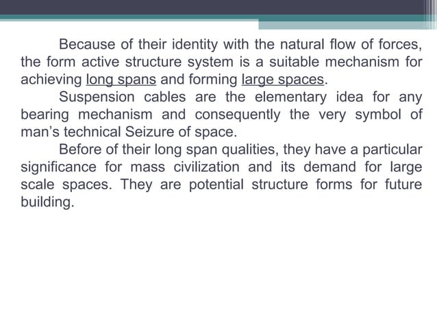 Cable systems - form active structure system | PPT