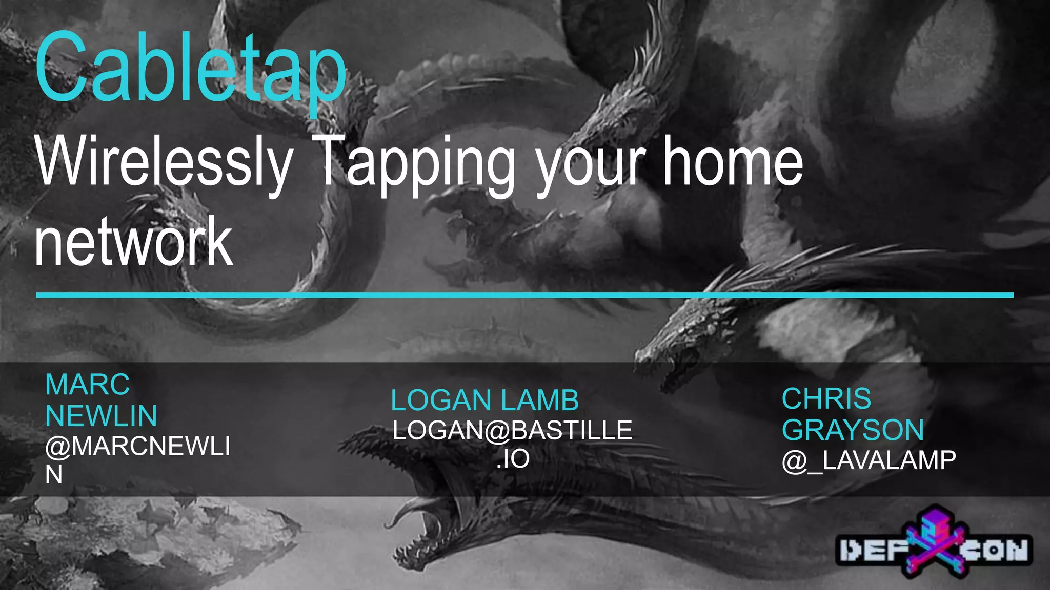 CableTap - Wirelessly Tapping Your Home Network | PPT