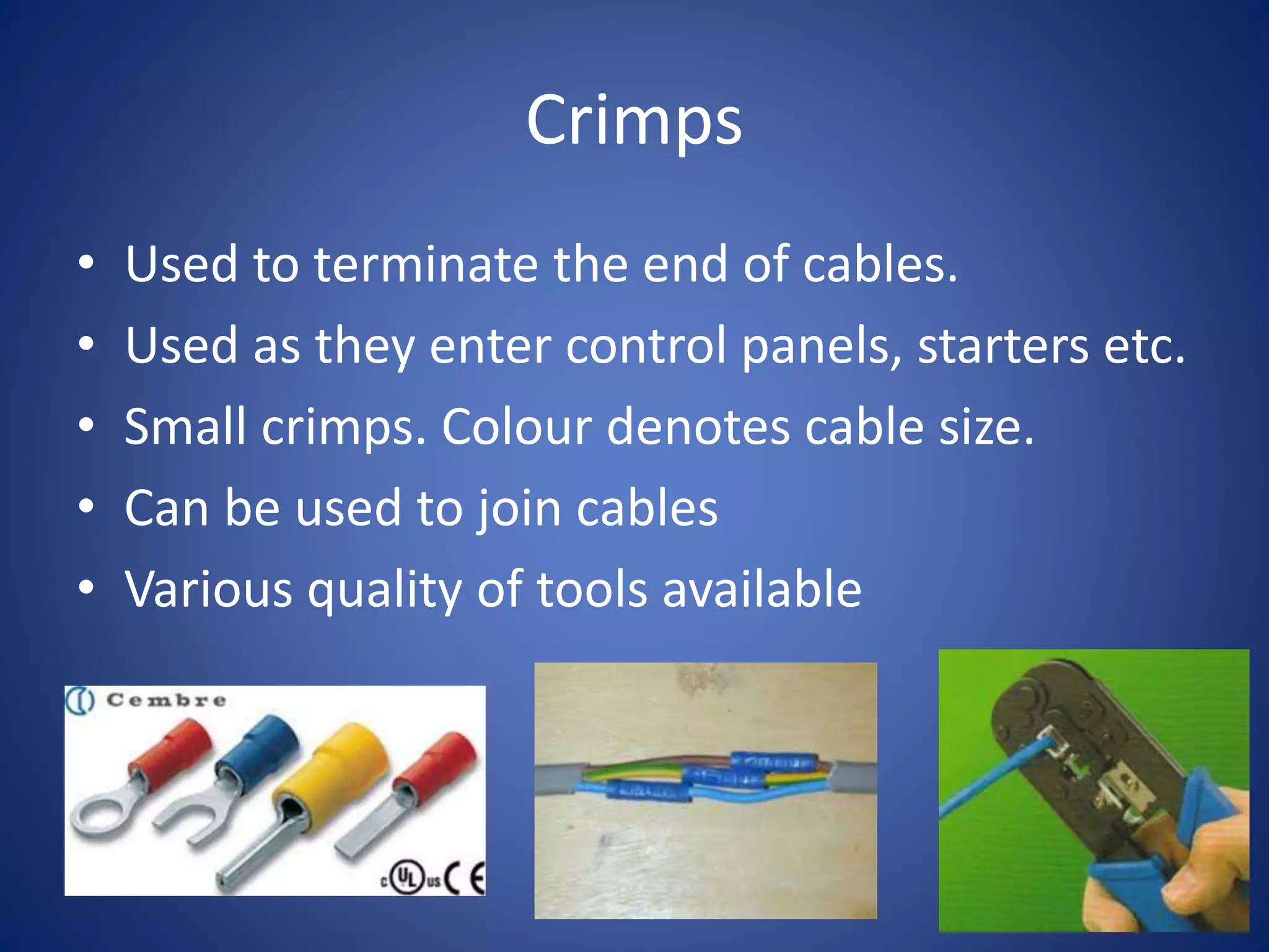 Cable terminations | PPTX
