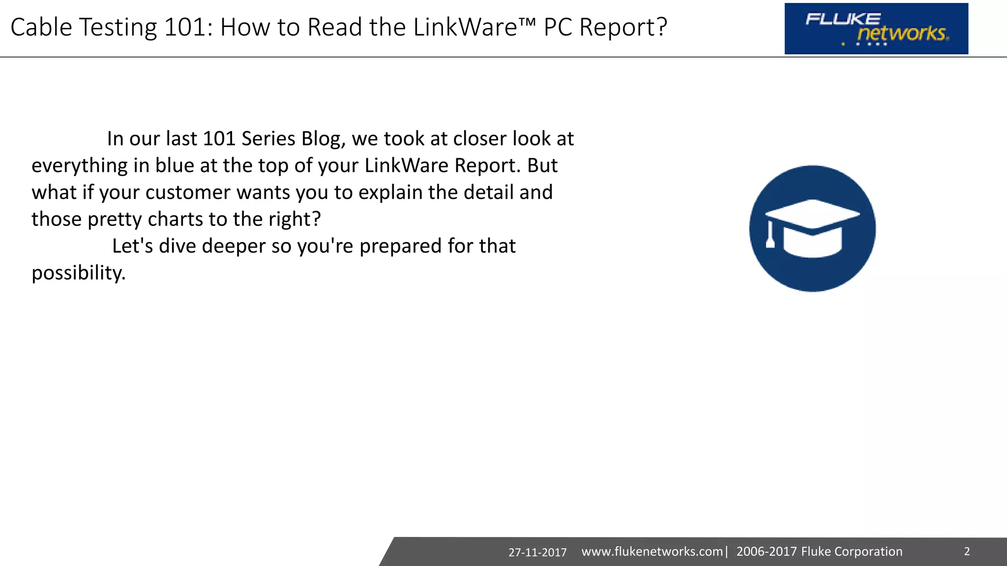 Cable testing 101 how to read the link ware™ pc report | PDF