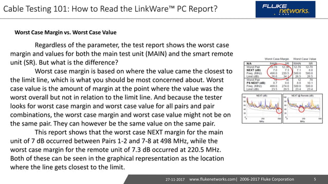 Cable testing 101 how to read the link ware™ pc report | PDF