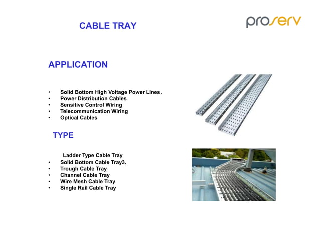 Cable Tray sizing detail ladder performar | PPT