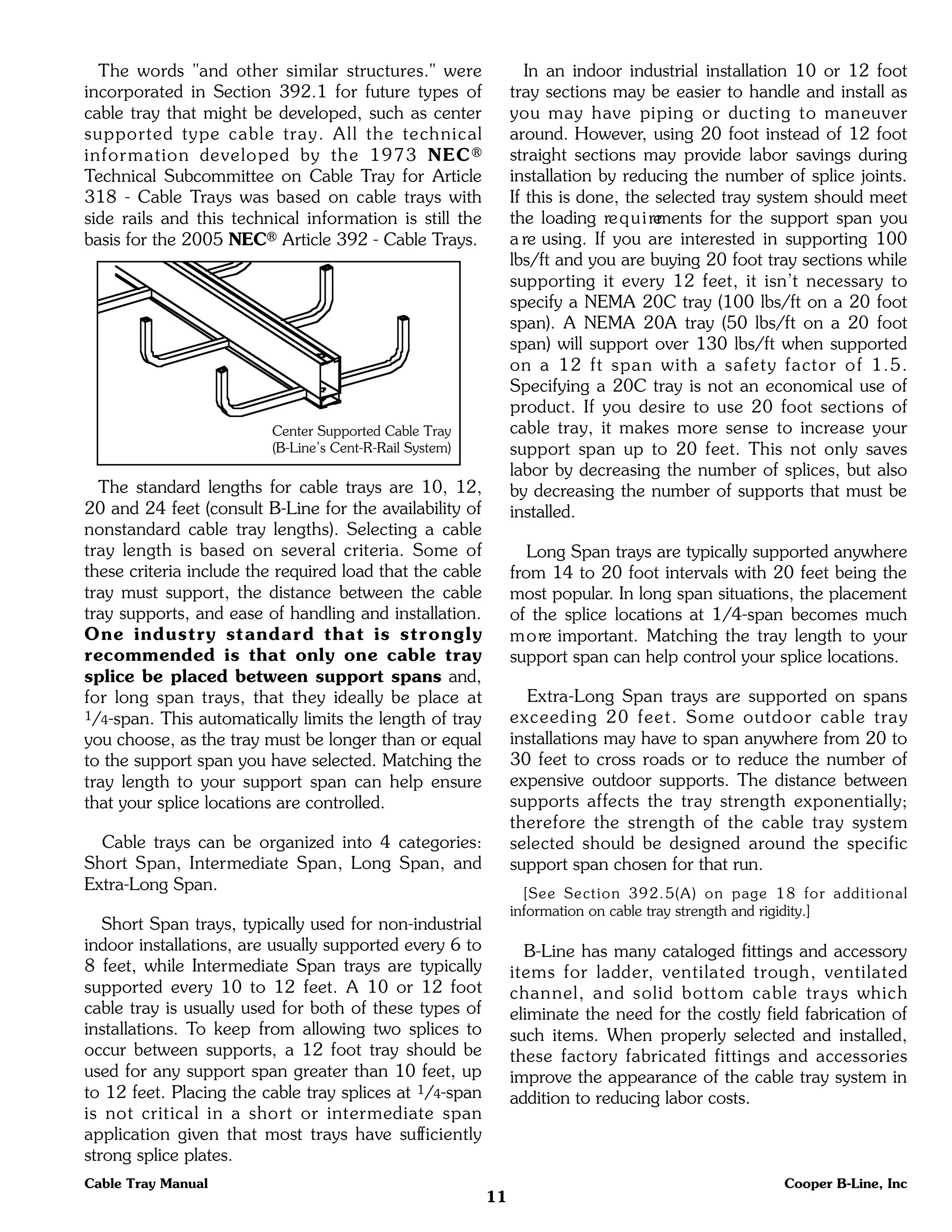 Cable tray manual | PDF