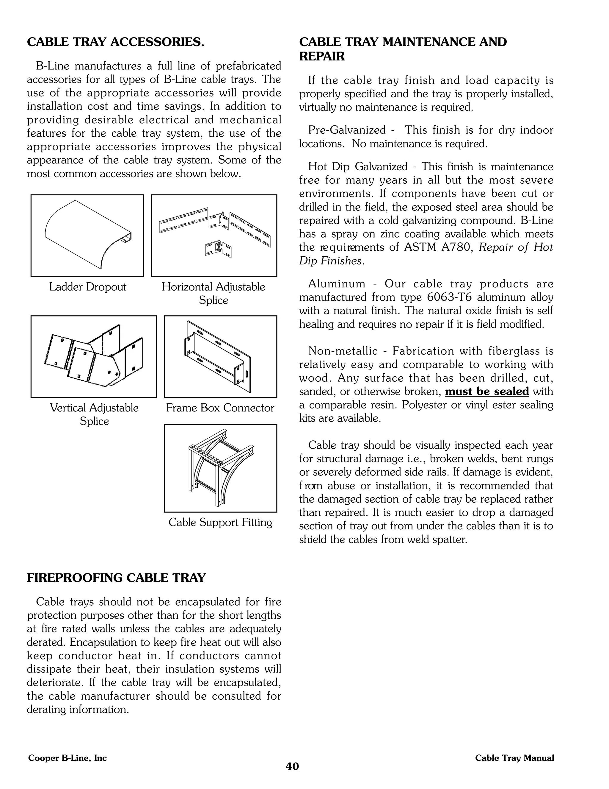 Cable tray manual | PDF