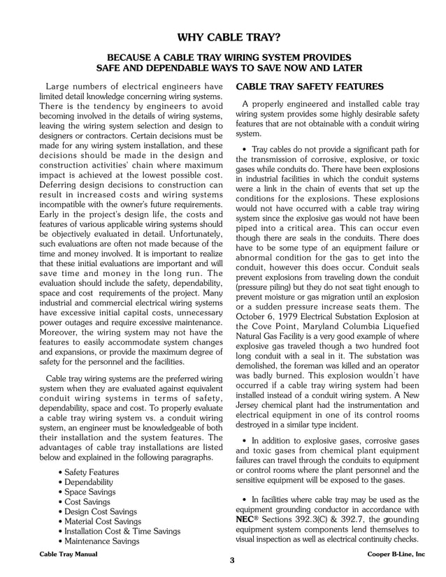 Cable tray manual | PDF