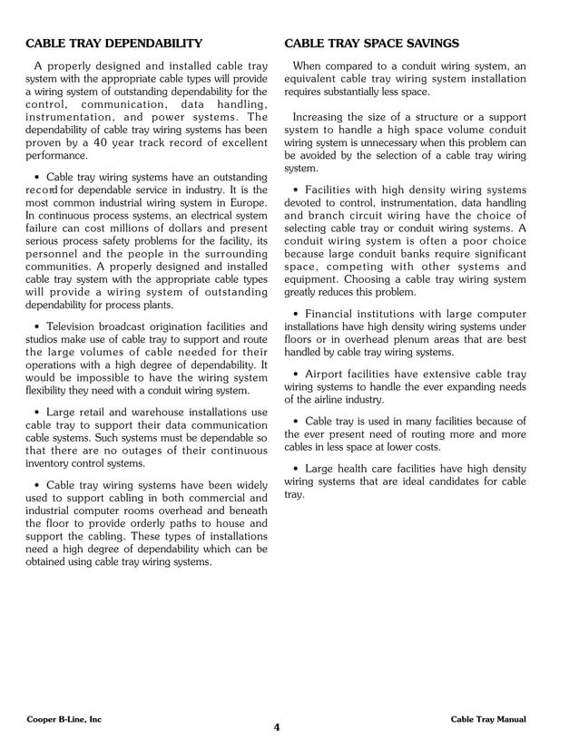 Cable tray manual | PDF