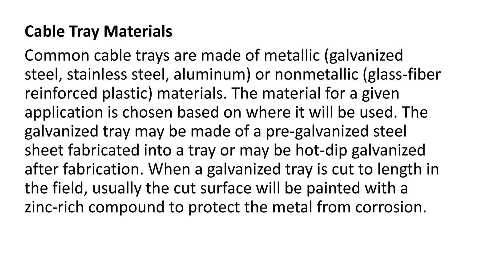 PROCEDURES IN RACEWAY AND CABLE TRAY INSTALLATION | PPTX