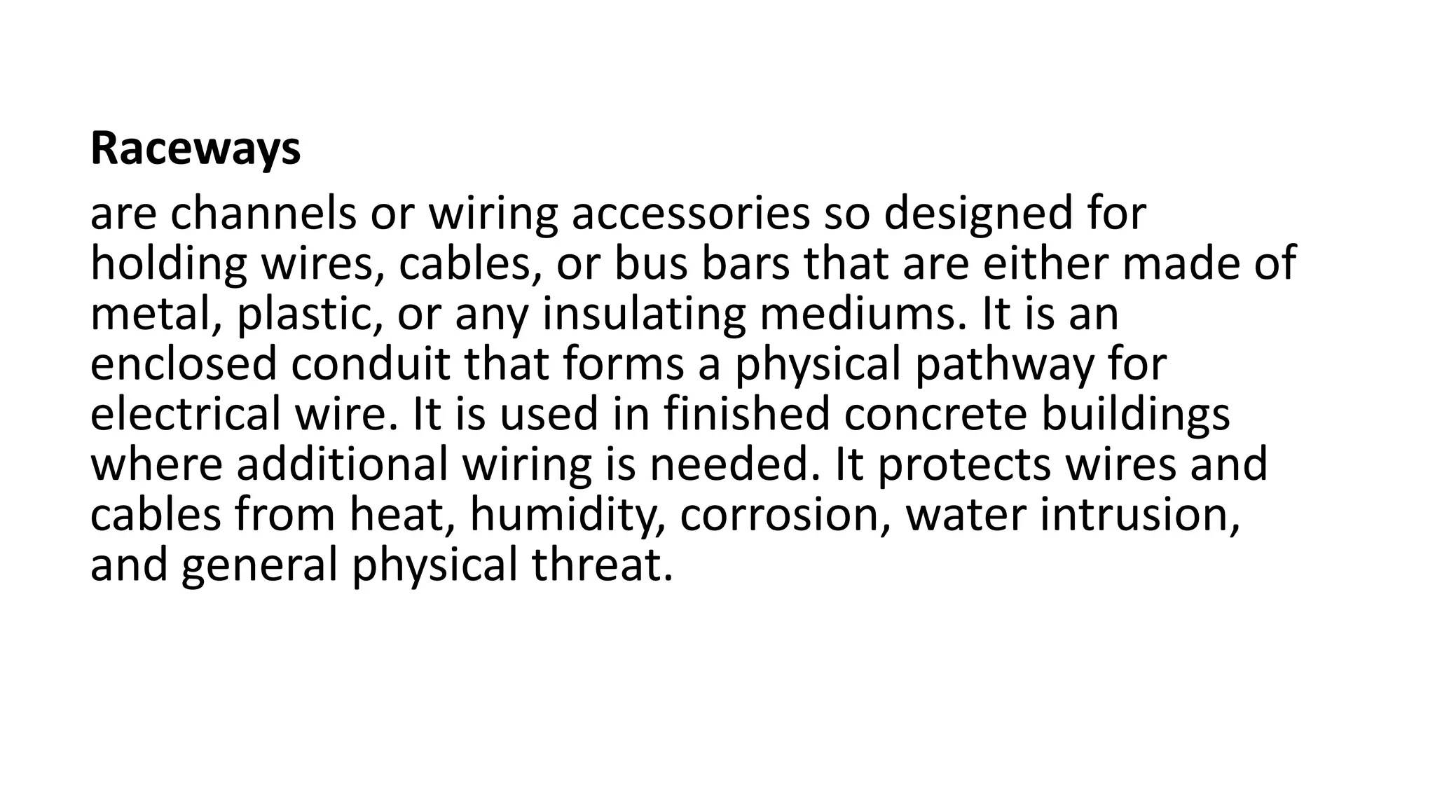 PROCEDURES IN RACEWAY AND CABLE TRAY INSTALLATION | PPTX