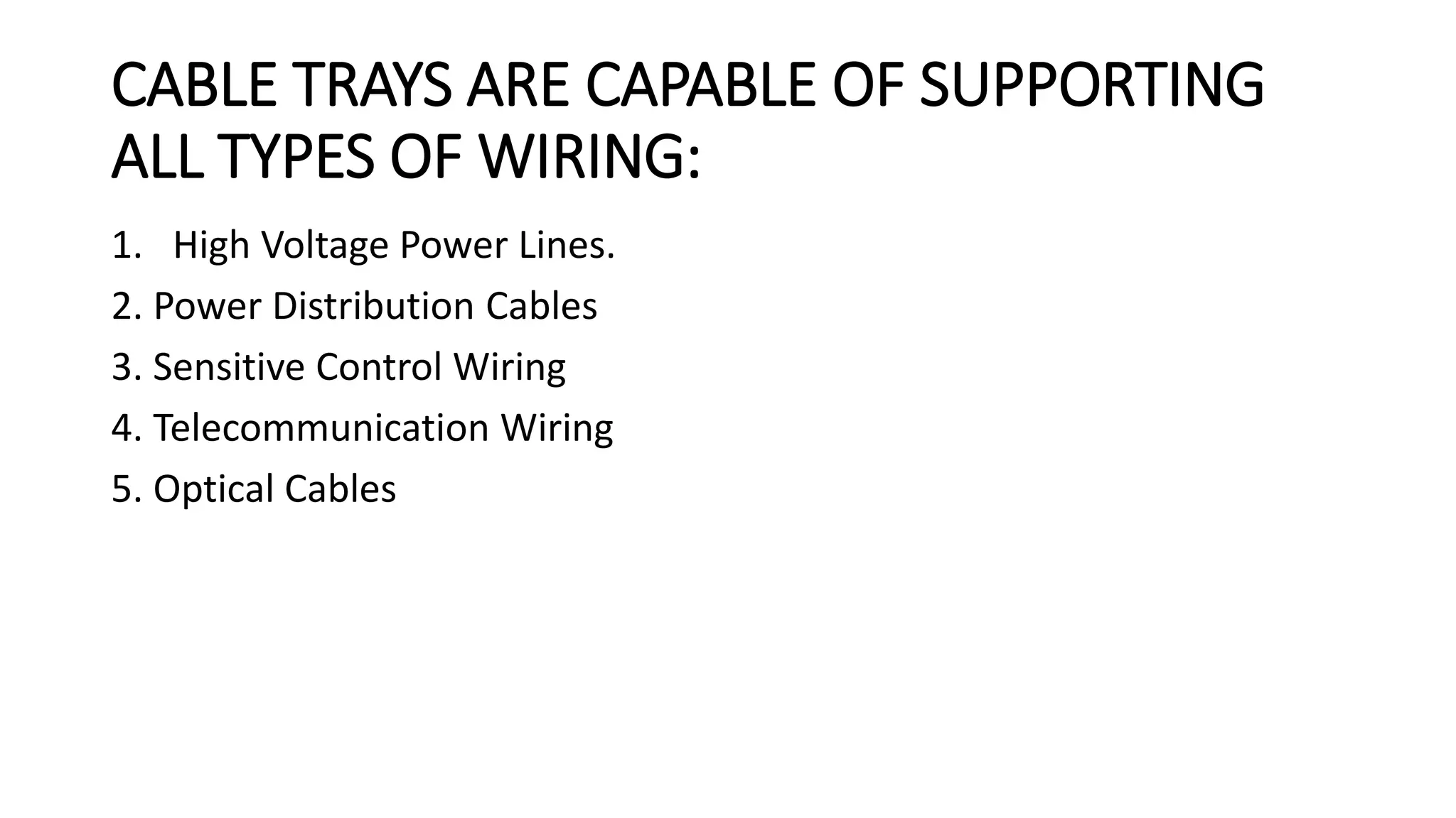 PROCEDURES IN RACEWAY AND CABLE TRAY INSTALLATION | PPTX