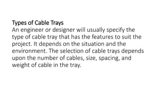 PROCEDURES IN RACEWAY AND CABLE TRAY INSTALLATION | PPTX