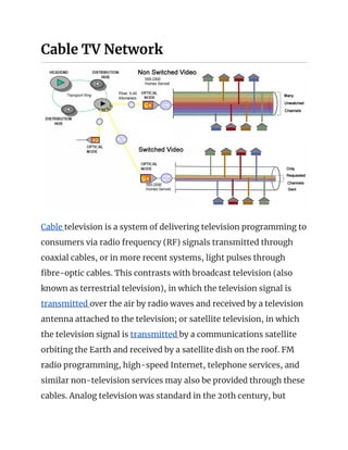 Cable tv network | PDF