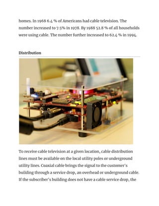 Cable tv network | PDF