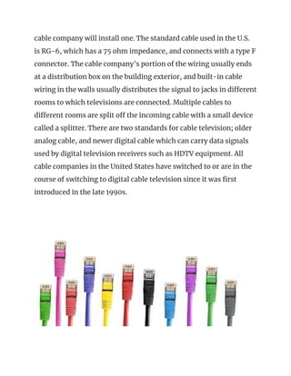 Cable tv network | PDF