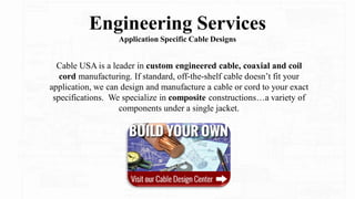 Cable USA Custom Cable Overview Presentation | PDF