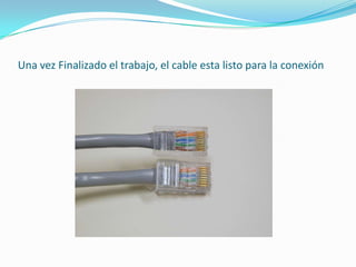 Cable utp (configuración crossover) | PPTX