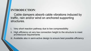 Cable vibration dampers | PPTX