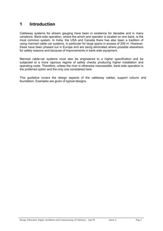 Cableway guidance note 1 design | PDF