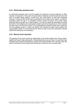 Cableway guidance note 1 design | PDF