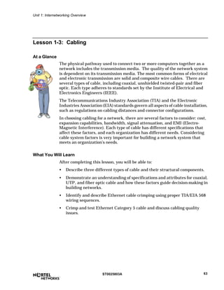 Cabling | PDF | Computer Networking | Computing