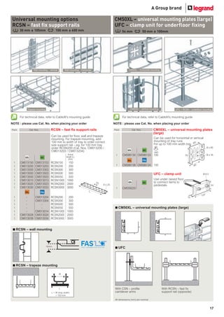 Cablofil Steel Wire Cable Tray Product Catalogue | PDF