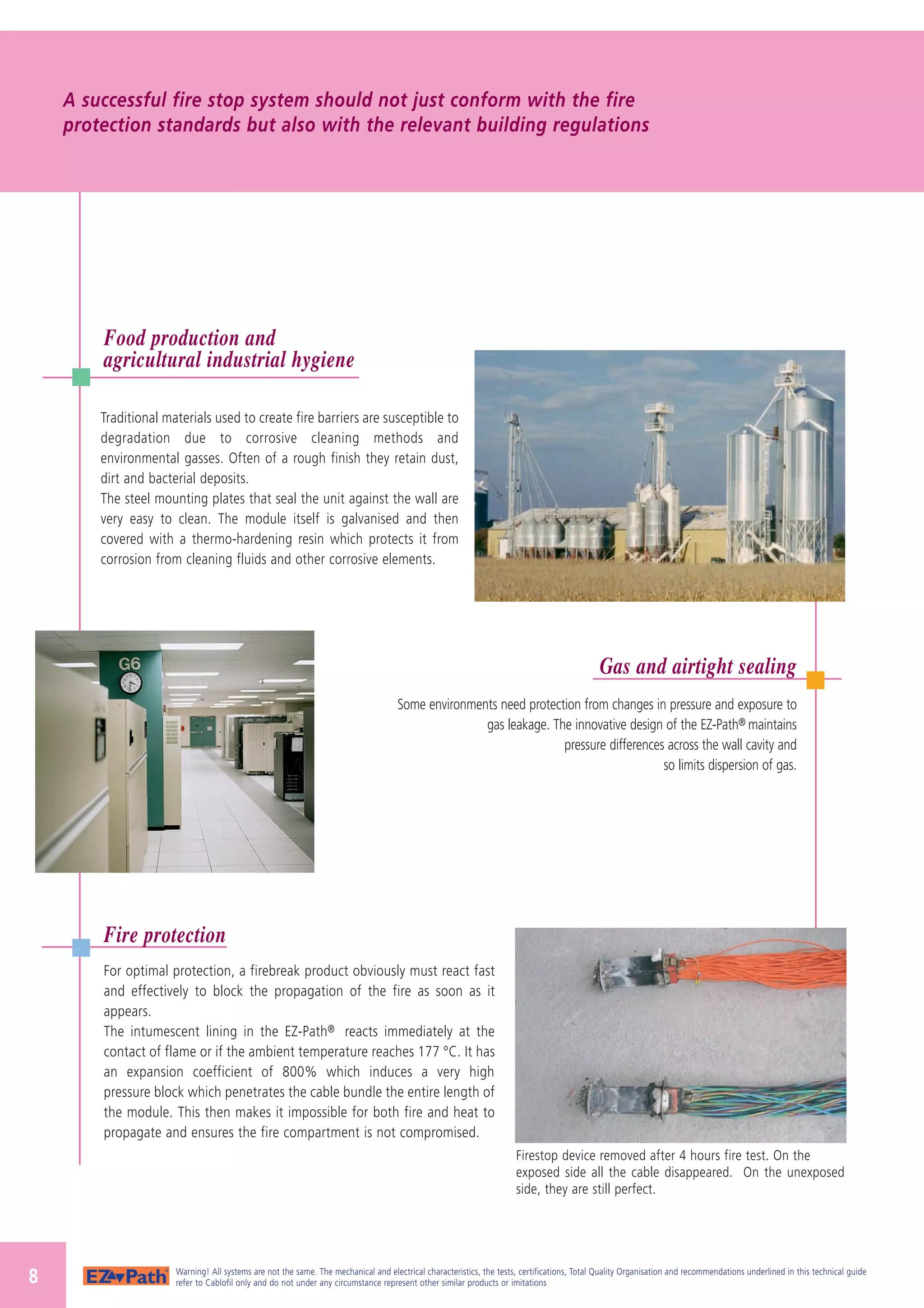 Cablofil EZ Path Fire Protection Seals for Fire Barrier Walls & Floors ...