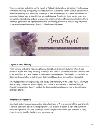 cabochonsforsale.com-Februarys Magic Birthstones The Enchantment of ...