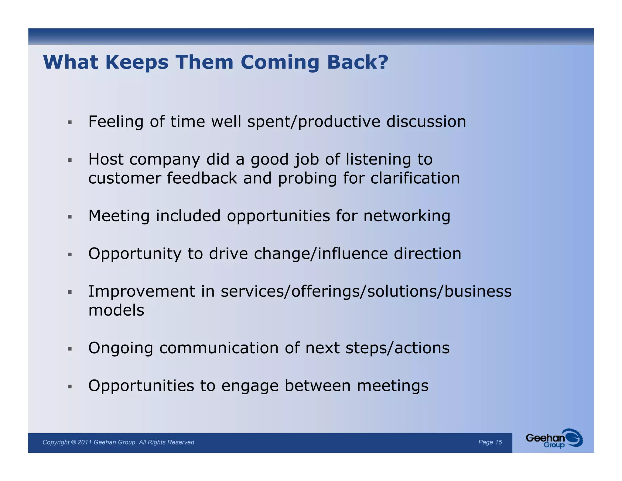 8 Building Blocks for Customer Advisory Board Success | PDF
